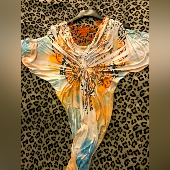 ONE WORLD | Dresses | One World Long Colorful Maxi Dress | Poshmark